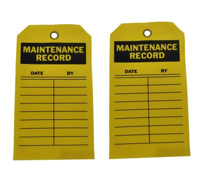 Customizable Long Lasting Plastic Safety Tags warning tag