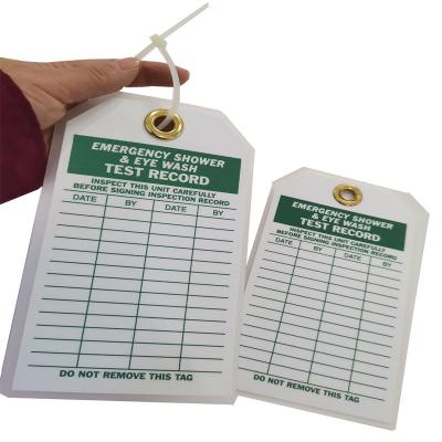 China OSHA 1910.145ポリ塩化ビニール プラスチック閉鎖検査記録の札 for sale