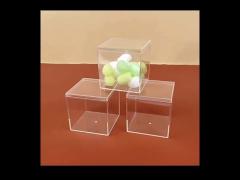 Factory Customized  Acrylic Display Cube Box  Clear Acrylic  Storage Display Box