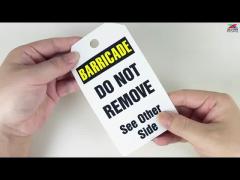 Custom Plastic Indicating Tag PVC Waterproof Safety Tag