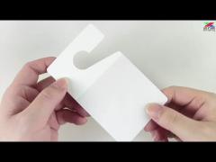 Custom  White Pvc Hang Tags Blank Waterproof Hanging Tags