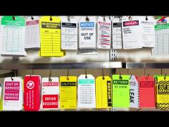 Customized PVC Vinyl Safety Tag Waterproof Tear Resistant UV Resistant Fast Response for Safety Products