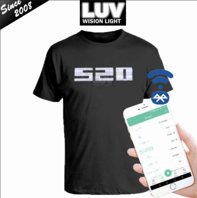 China Led display t shirt / Custom led shirts / Light up shirts for sale