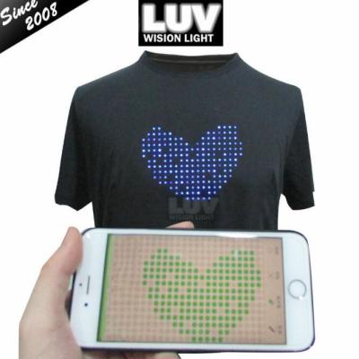 China special led display t shirt, provided software, new year el panel for sale