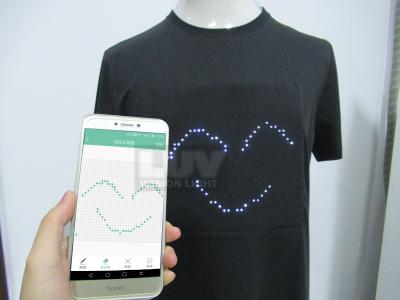 China Fashion Led El T-shirt Event Decorating Material Flannel T Shirt for sale