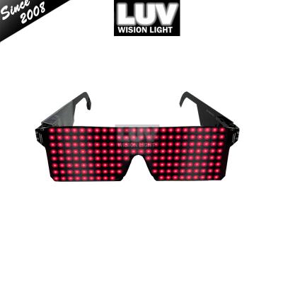 China Wholesale dropshipping Rave Programmable PUB Light Up 8 Different Flashing USB Rechargeable led party glasses for sale