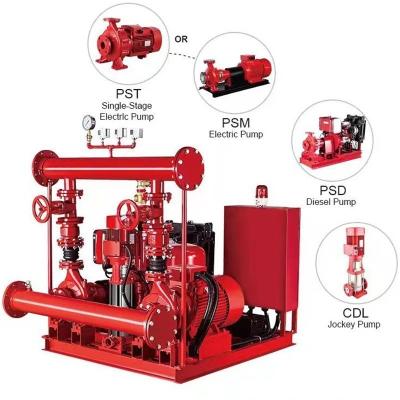Cina XBC Motore diesel Motore elettrico pompa di trasferimento dell'olio Spruzzo d'acqua Combate incendi 15L/s in vendita