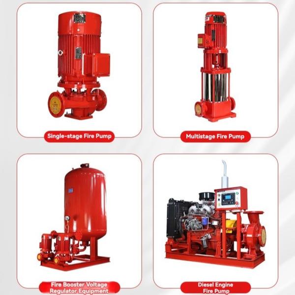 Quality Water Supply Fire Sprinkler Booster Pump Single Stage Vertical Inline Centrifuga for sale