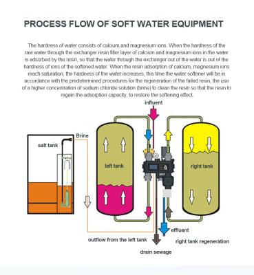 Cina Home Sistemi di trattamento dell'acqua potabile Apparecchiature per addolcitori d'acqua industriali in vendita