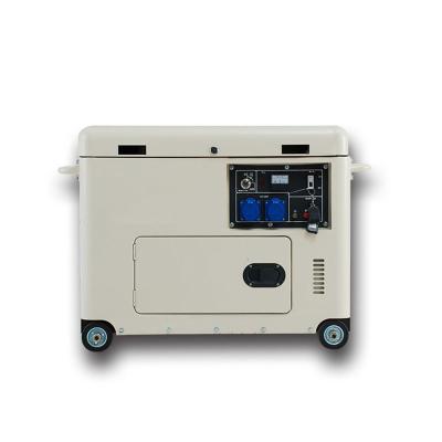 Cina 5/6/8/9kw generatore diesel silenzioso set alimentazione di emergenza domestica in vendita