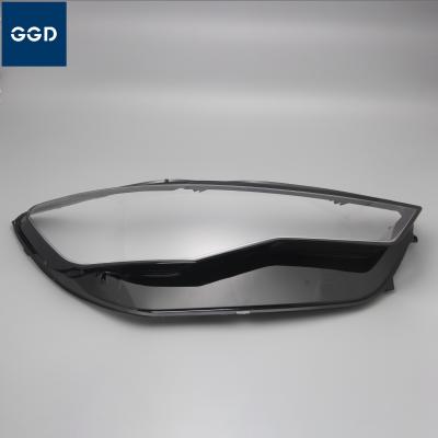 China Hot Sale Auto Body Parts PC Transparent Headlamp Shade Car Headlight Glass Cover for Audi A6LC7PA 2016 2017 2018 for sale