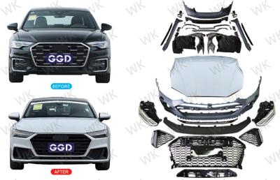 China Audi A6 Body Parts Upgrade From 2019 - 2024 Up Tp Audi A7 2020 Body Kit Direct Fit for sale