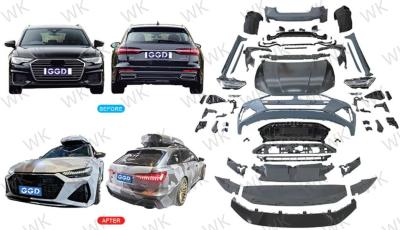 China Highly Durable Audi A6 Body Kit Upgrade 2019 - 2024 Up Tp RS6 Body Kit Glossy Finish for sale