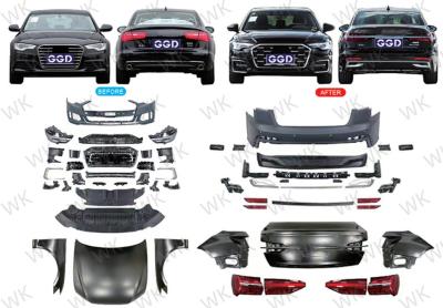 China Audi A6 Body Kit 2013-2018 Upgrade To 2020+ AUDI Body Parts Old To New Modified for sale