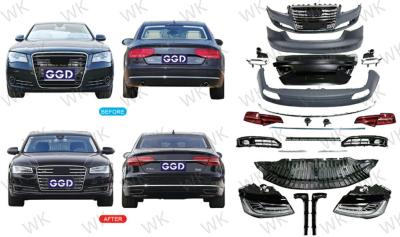 China Aftermarket Audi A8 Body Kit From 2011-2014 Upgrade To 2015+ W12 Old To New for sale