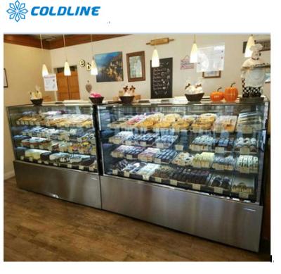 China hoog - refrigreated de kwaliteits hete verkoop de koelkast van de cakevertoning voor bakkerijwinkel met CE/ETL Te koop