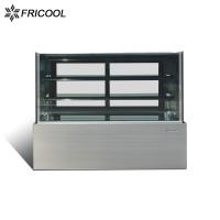 China Rectangular Glass Refrigerated Cold Cake Display Cabinet  21.5CU.FT for sale