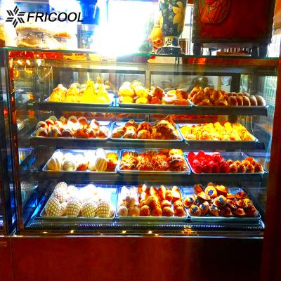 China Refrigerador traseiro do bolo da vitrina do bolo da porta deslizante da mostra do ângulo reto com CE/ETL à venda