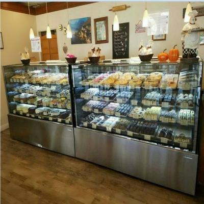 China Cake showcase bakery cake display cabinet for bakery shop with ETL/CE for sale