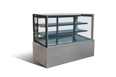 China Mostra refrigerada de vidro da padaria do quadrado com CE&ETL à venda
