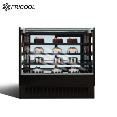 China Escaparate de escritorio de la torta de la exhibición de la alta sola puerta de cristal refrigerante eficiente del arco con CE/ETL en venta