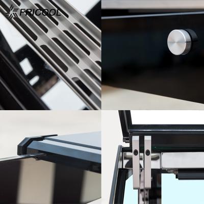 China Hoge efficiënte van de het glasdeur van de koelmiddelen enige boog van de de Desktopvertoning de cakeshowcase met CE/ETL Te koop
