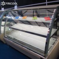 China cake display fridge with marble base 1.5m commencial cake display fridge for sale with CE/ETL for sale