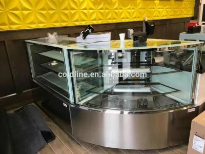 中国 冷却する290A商業角のショーケース冷却装置283L 販売のため