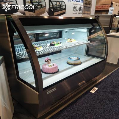 China Marble Base Deli Refrigeration Equipment Glass Display Case Refrigerated 12.3 Cu.Ft for sale