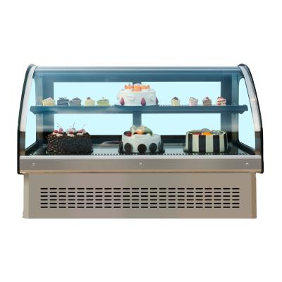 China 3.3CU.FT Countertop Gekoelde Verglaasde Drievoud van het Delicatessenwinkelgeval Te koop