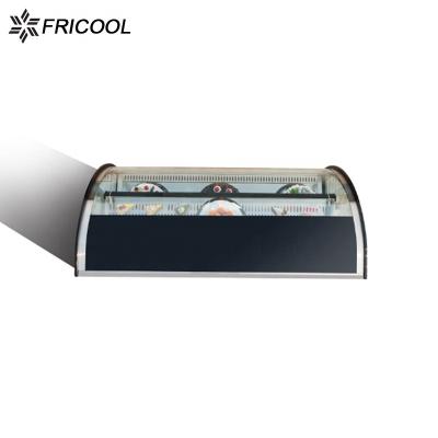 China A única bancada da temperatura refrigerou a vitrina 110V 60HZ da padaria à venda