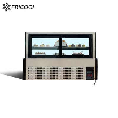 China A única bancada da temperatura refrigerou a vitrina 110V 60HZ da padaria à venda