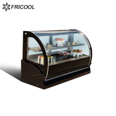 China A única bancada da temperatura refrigerou a vitrina 110V 60HZ da padaria à venda