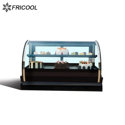 China A única bancada da temperatura refrigerou a vitrina 110V 60HZ da padaria à venda