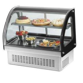 China Gekoelde Countertop Dubbele ToegangsVitrine voor Bakkerij Te koop