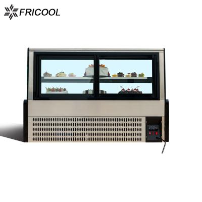 China voor gebogen van het de vertoningskabinet van de deurenbakkerij het gebakjeshowcase met CE/ETL Te koop