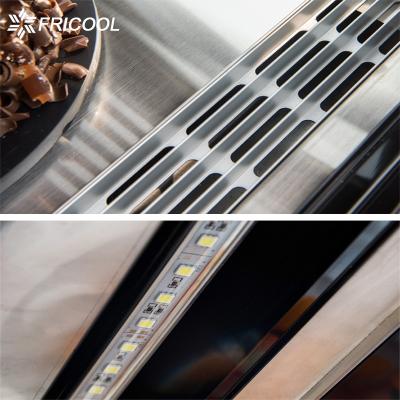 Китай 1/3 HP изогнул стеклянный Refrigerated холодильник 119L витринного шкафа пекарни продается