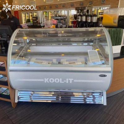 Cina Congelatore 500L dell'esposizione del gelato di 16 pentole in vendita