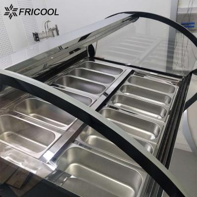 Cina congelatore crema SN.N dell'esposizione di 600L Front Opening Curved Top Ice in vendita