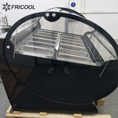 Cina congelatore crema SN.N dell'esposizione di 600L Front Opening Curved Top Ice in vendita