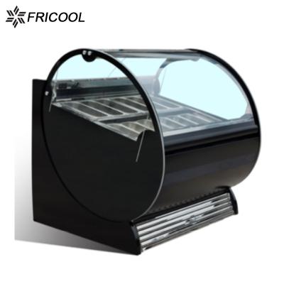 Cina congelatore crema SN.N dell'esposizione di 600L Front Opening Curved Top Ice in vendita