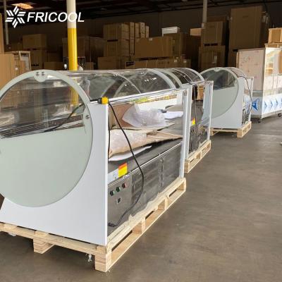 China 20 Pans Air Cooling System Countertop Gelato Display Case 450L for sale