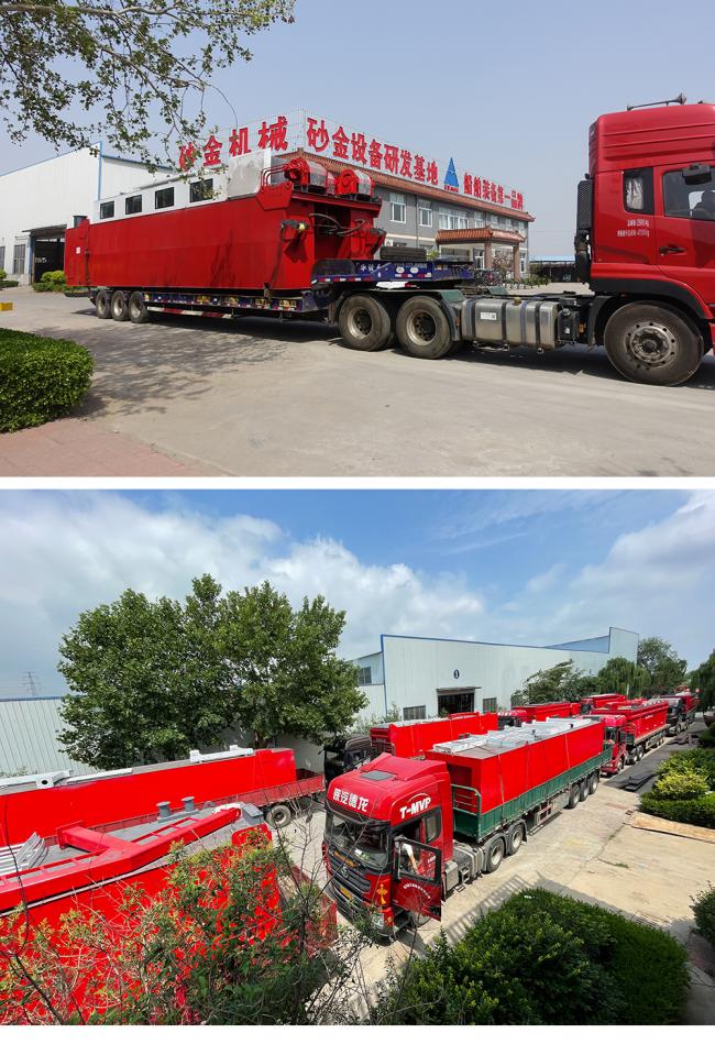 JMD550 22inch cutter suction river dredging equipment installation