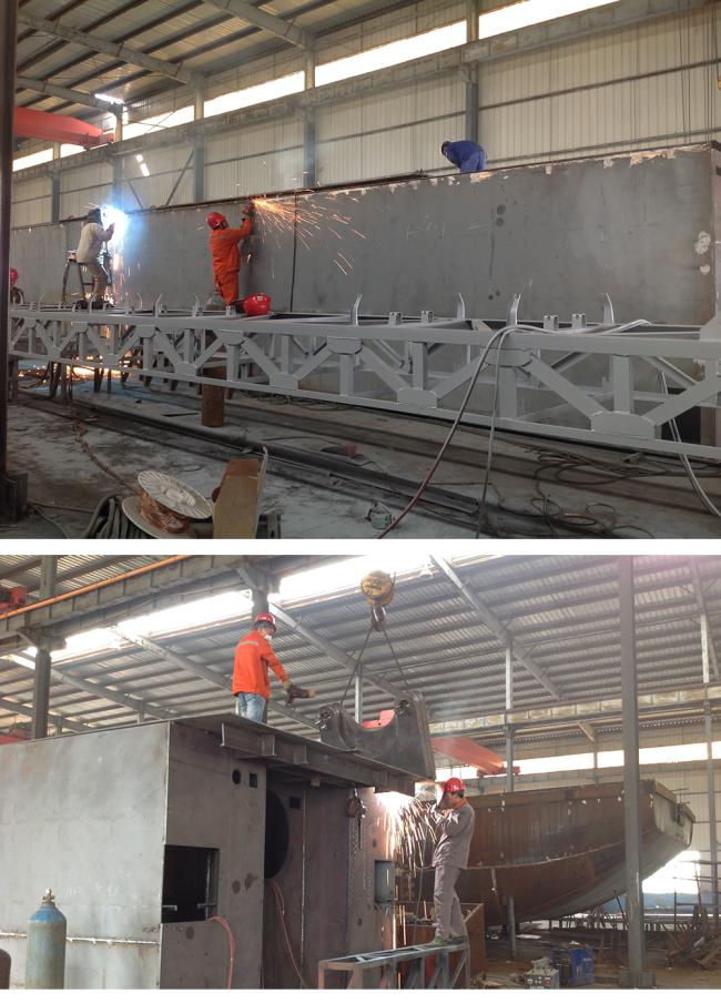 Dredger manufacturing workshop