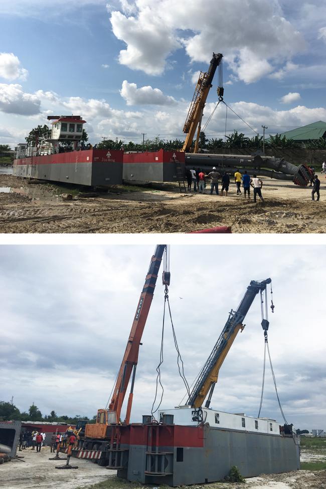 Dredge installation process