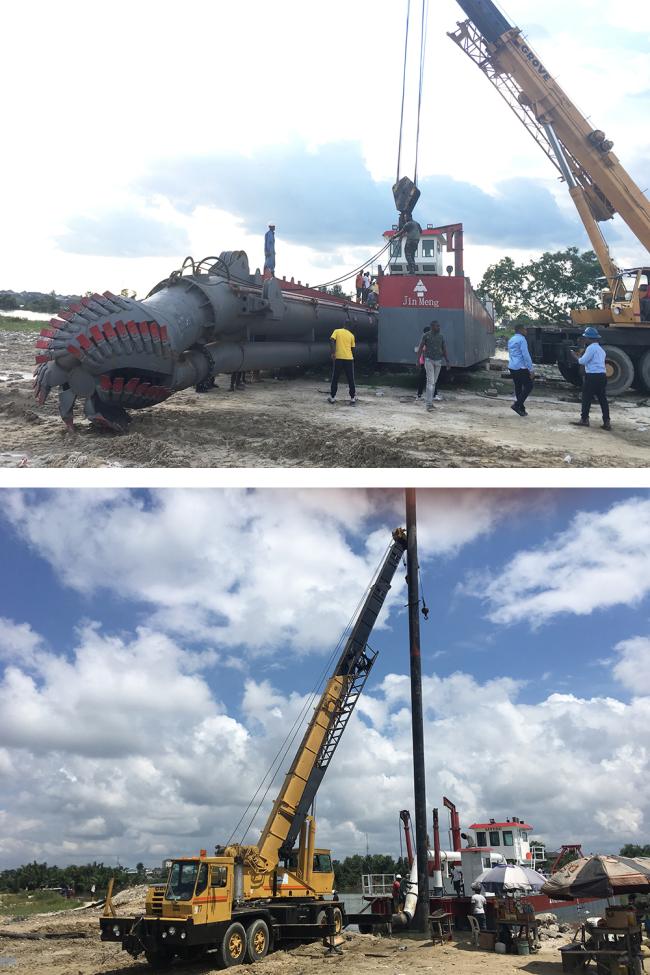 JMD450 cutter suction dredger assembly