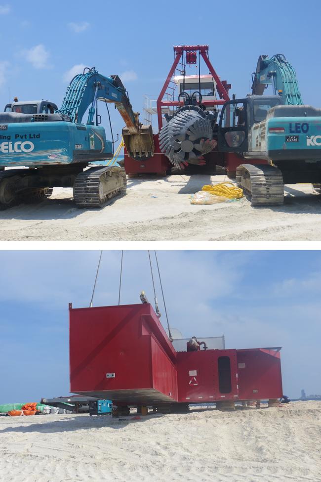 JMD650 Dredging Ship Installation and Training in Working Site