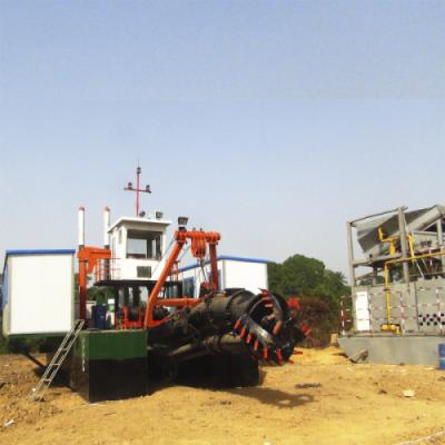 Cina Potente attrezzatura per piccole draghe con motore da 522 kW e distanza di scarico da 100 a 600 metri in vendita