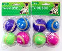 China Natural Rubber Pet Toy Tennis Ball 63mm Diameter Safe for Dogs Cats for sale