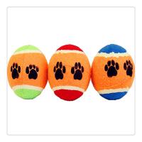 China Custom Logo Pet Tennis Ball 2.5 Inch Non Toxic Rubber Dog Toy for sale